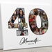 40th Picture Collage Number 40 Photo Poster 40th Birthday - Etsy