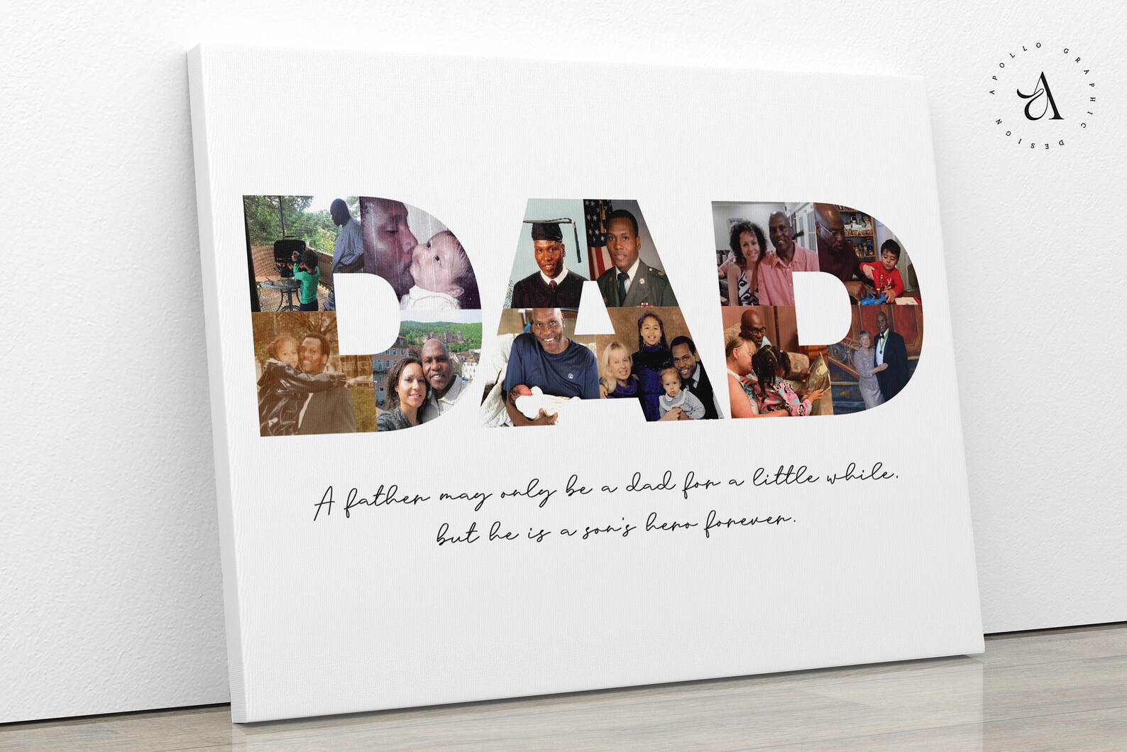 DAD Photo Collage Personalized Collage Gift for Daddy - Etsy