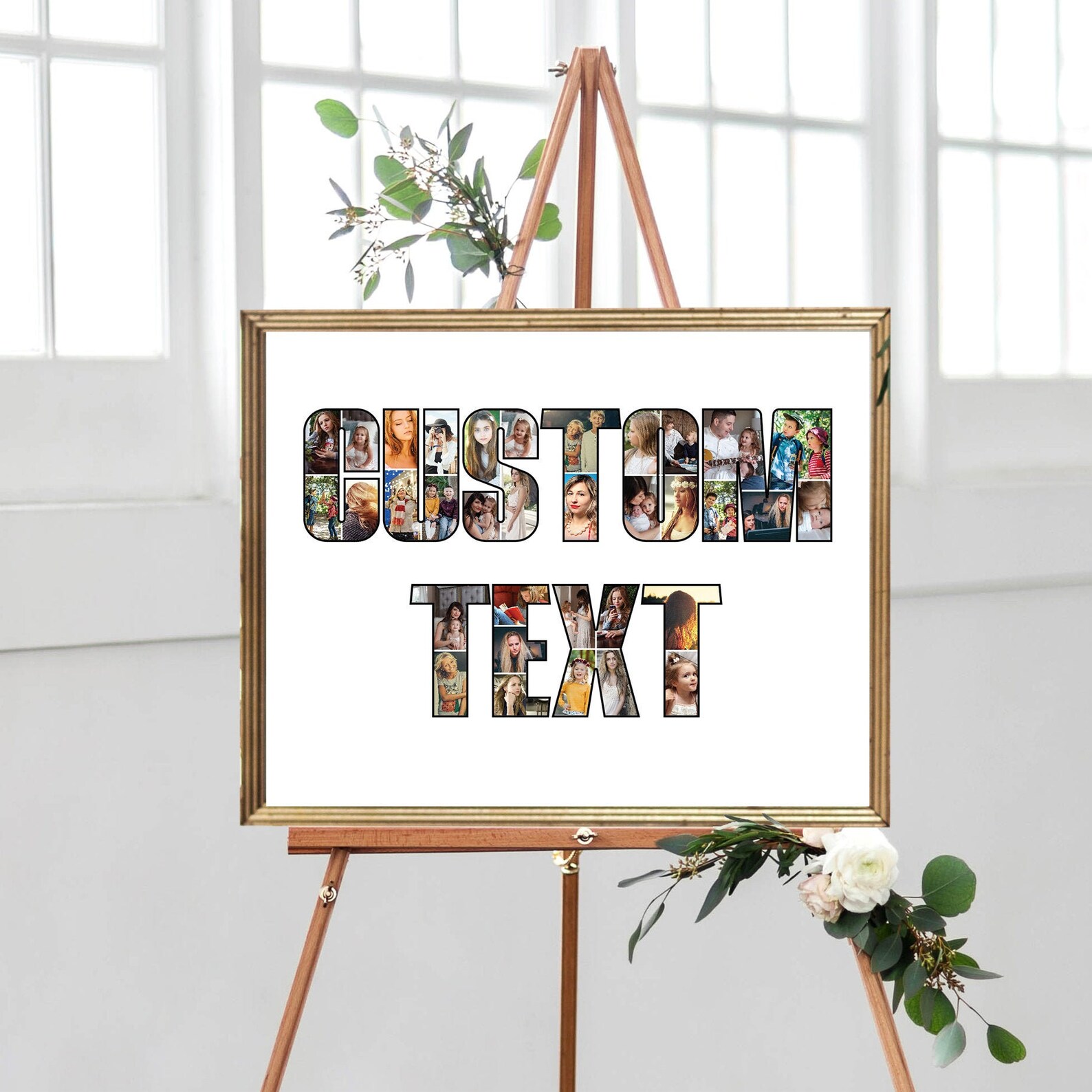 Custom Photo Collage Personalized Word Pictures Collage - Etsy