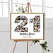 21st Birthday Photo Collage, Number 21 Anniversary Gift, Custom Party ...