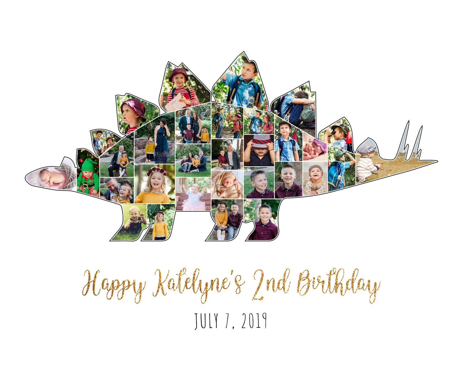 Dinosaur Photo Collage Dinosaur Pictures Collage Dinosaur | Etsy