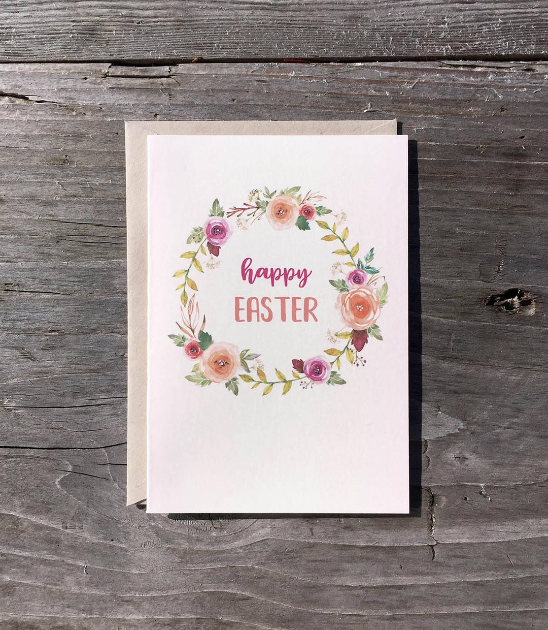 Easter Card Set | Easter Wreath - Set of 8 - Etsy