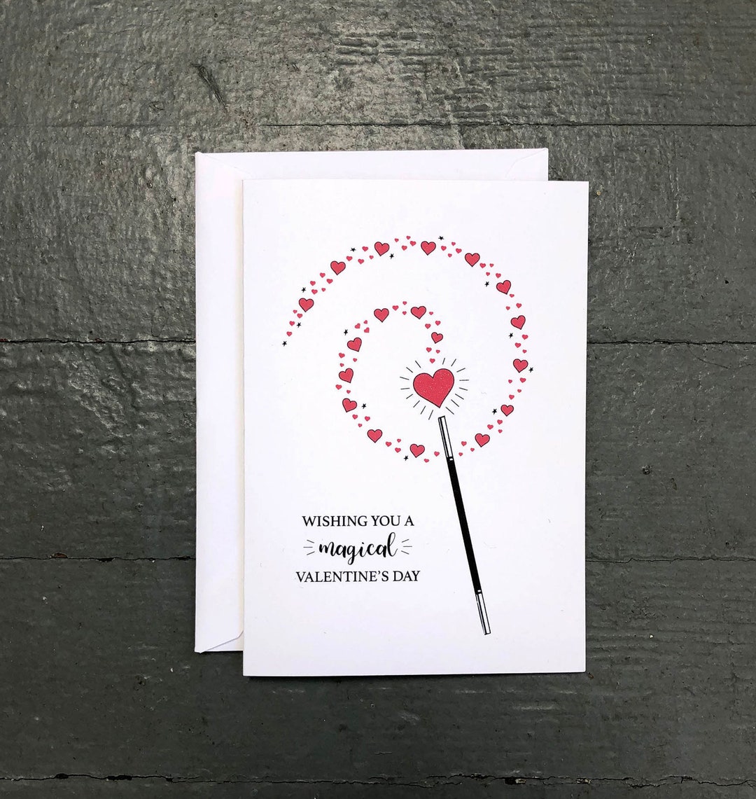 Valentine's Day Card Set | Magic Wand - Set of 8 - Etsy