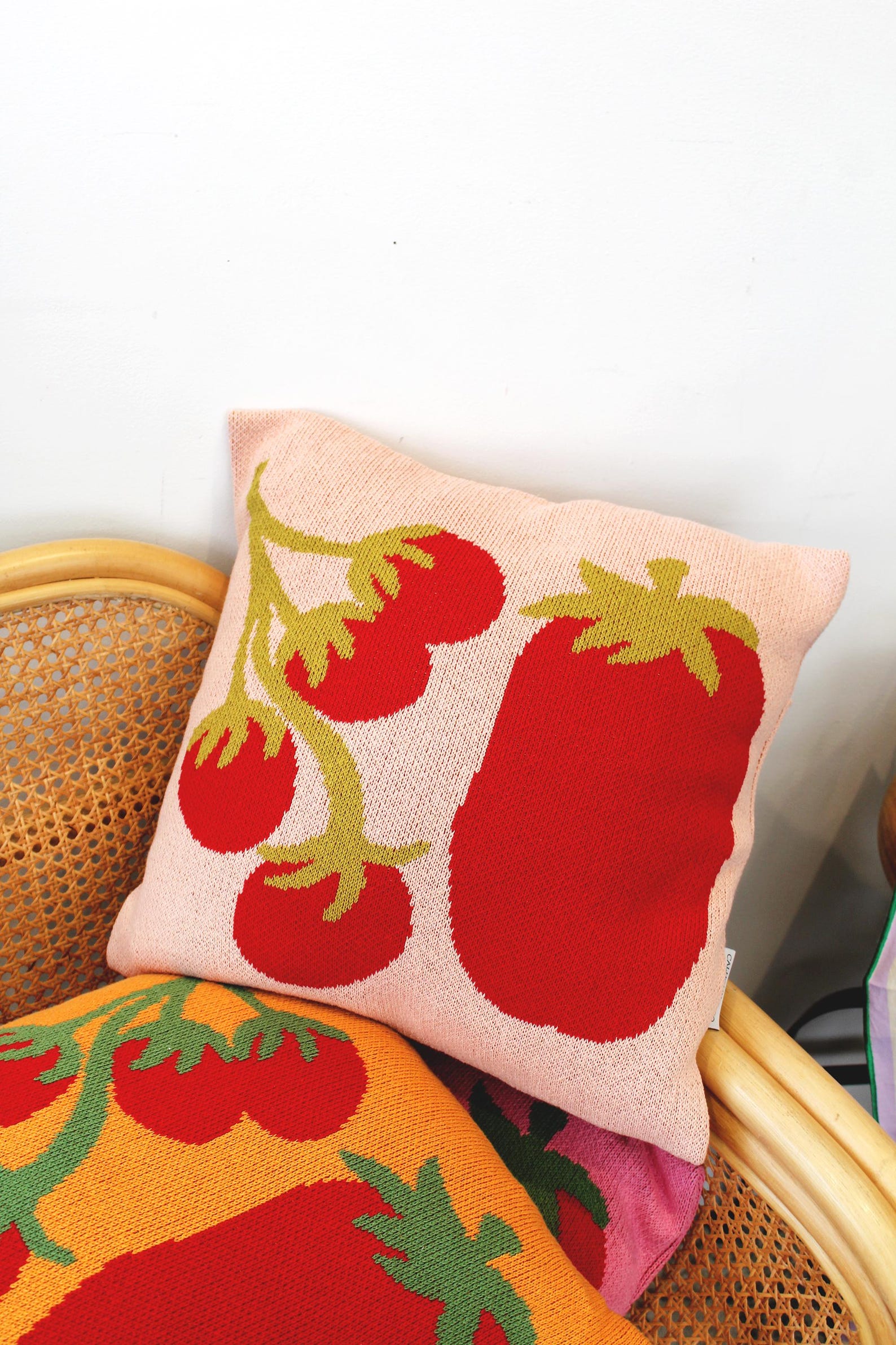 Knit Tomato Pillow Cover With Insert | New Design - Etsy