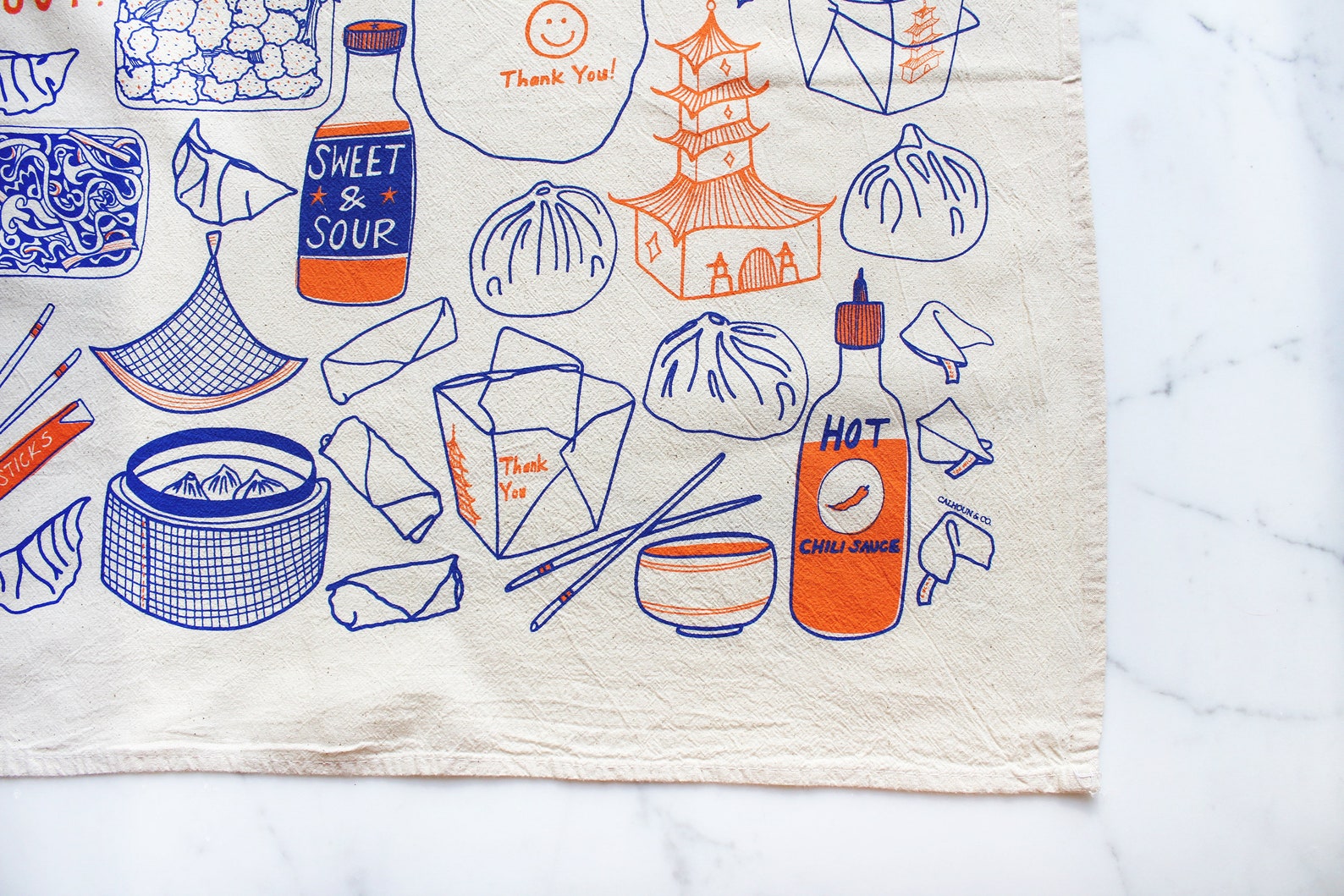 Thank You Enjoy Chinese Take Out Tea Towel Foodie Design - Etsy