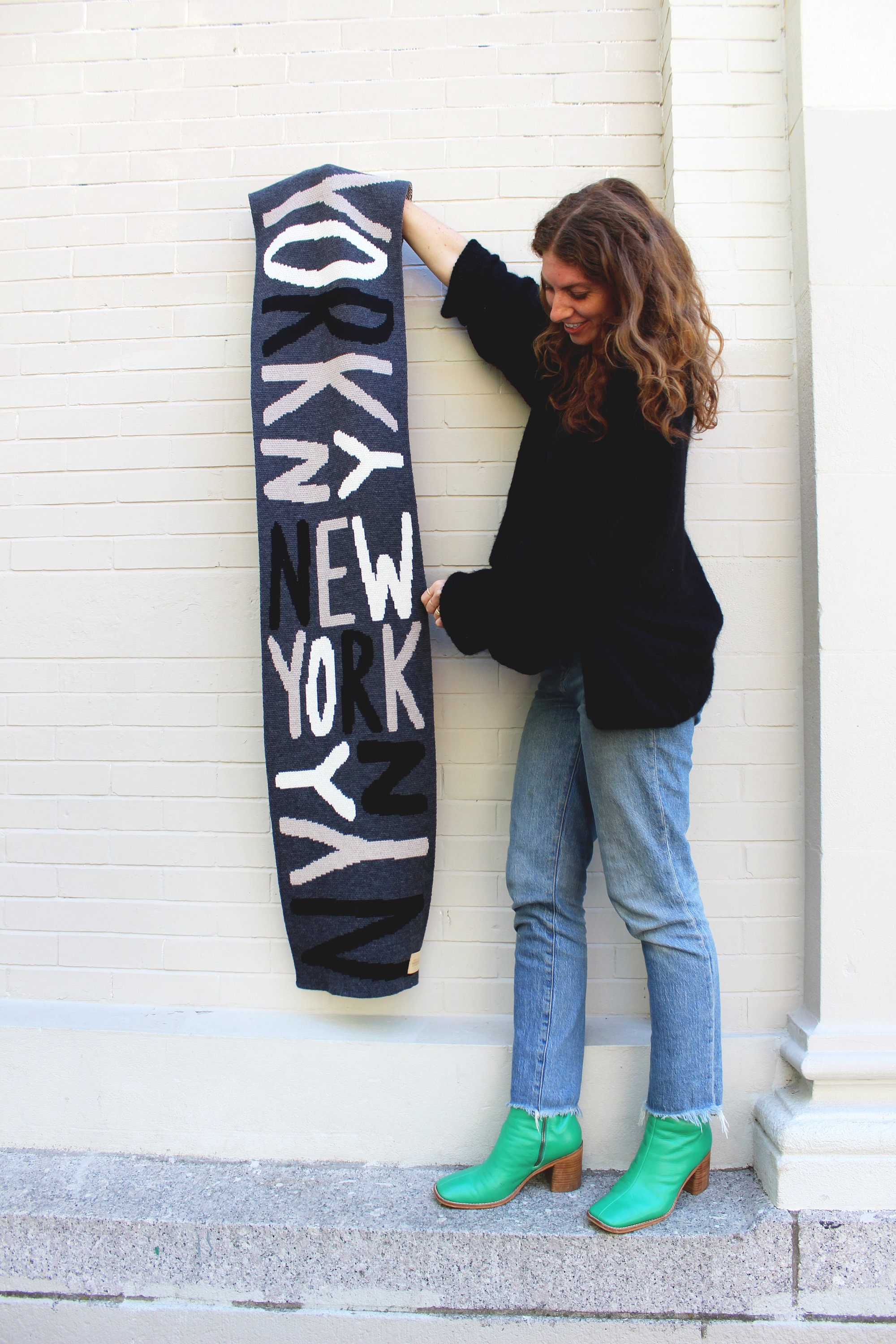 New York NY Scarf NYC Cozy Merino Wool NY Gifts Made in - Etsy