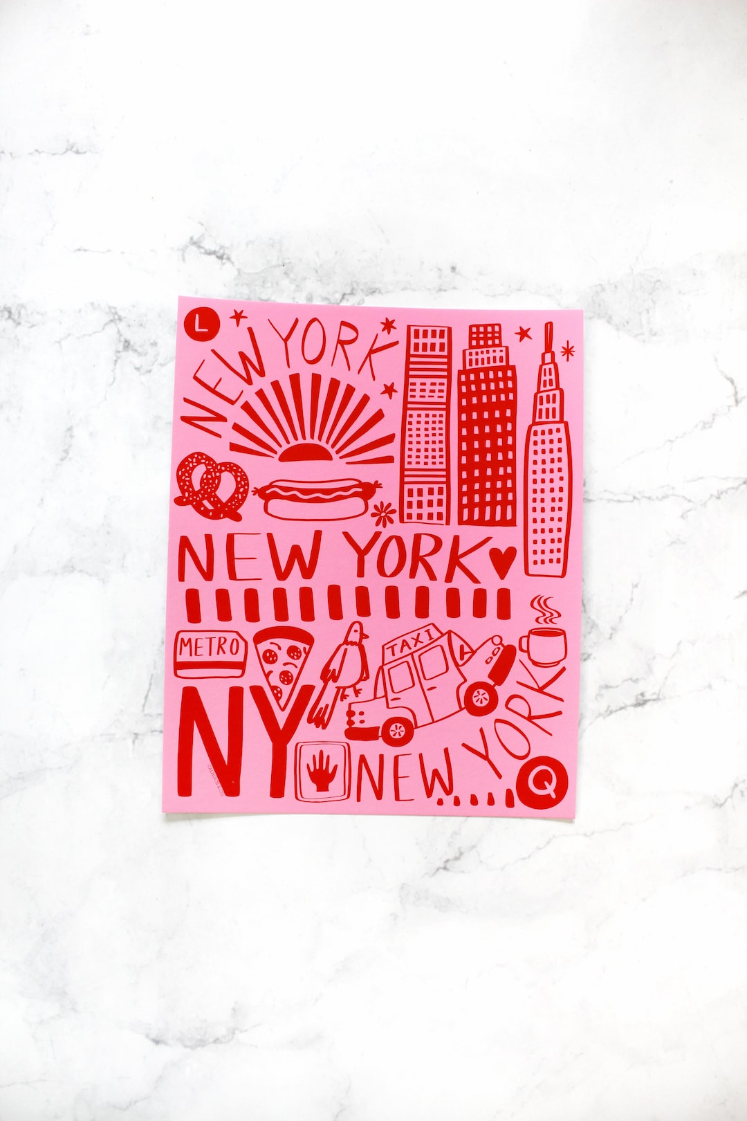 New York Print Art Print - NYC Decor - Brooklyn NY Gifts - New York ...