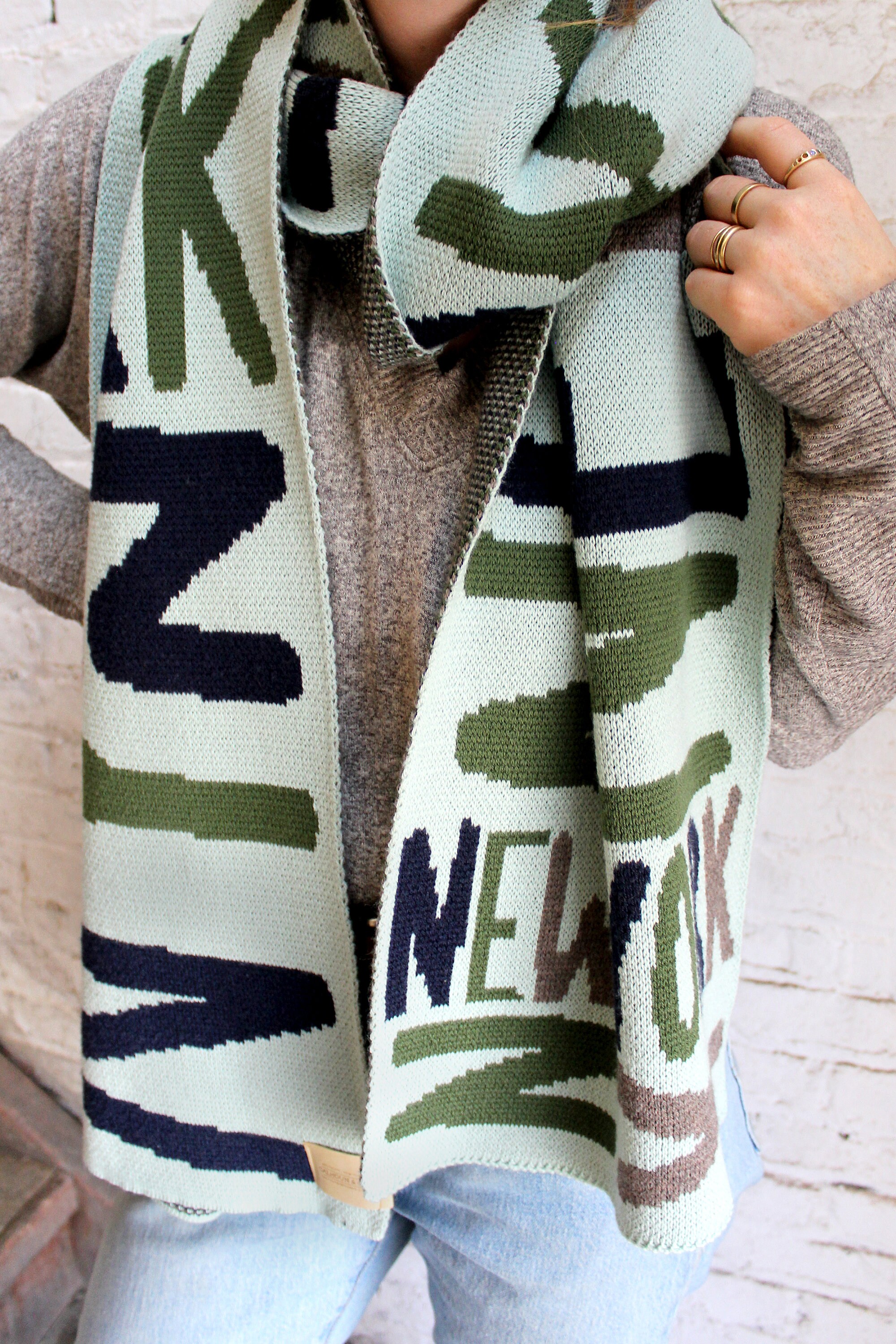 New York NY Scarf NYC Cozy Merino Wool NY Gifts Made in - Etsy