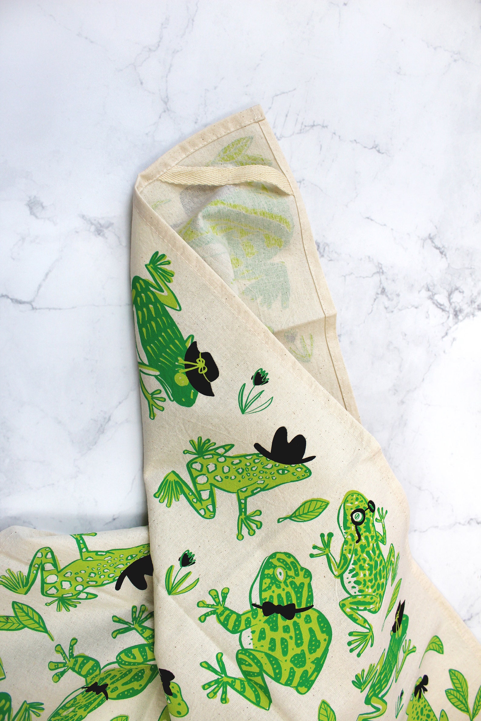 You Are Frogtastic Screen Printed Tea Towel Frog Kitchen Decor ...