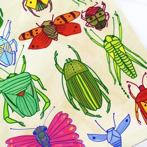 Insect Inspired Fine Art Print - Beetle Art Print - Butterfly Art Print ...