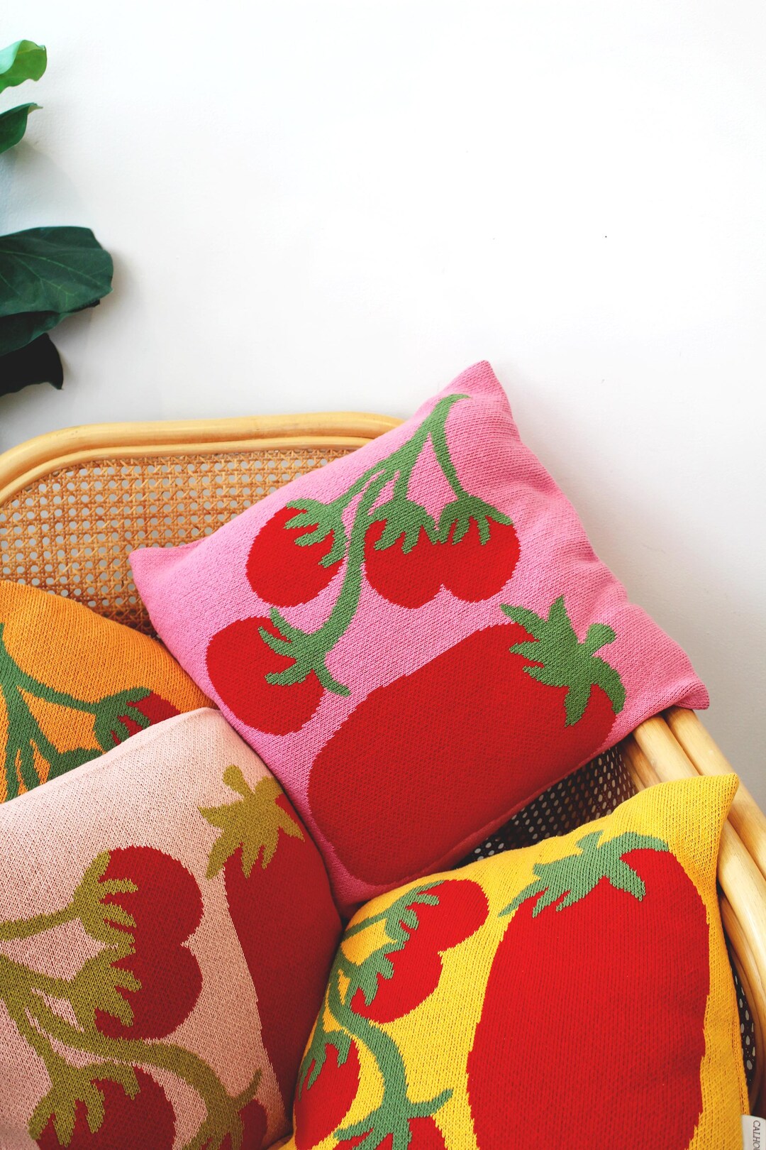 Knit Tomato Pillow Cover With Insert | New Design - Etsy