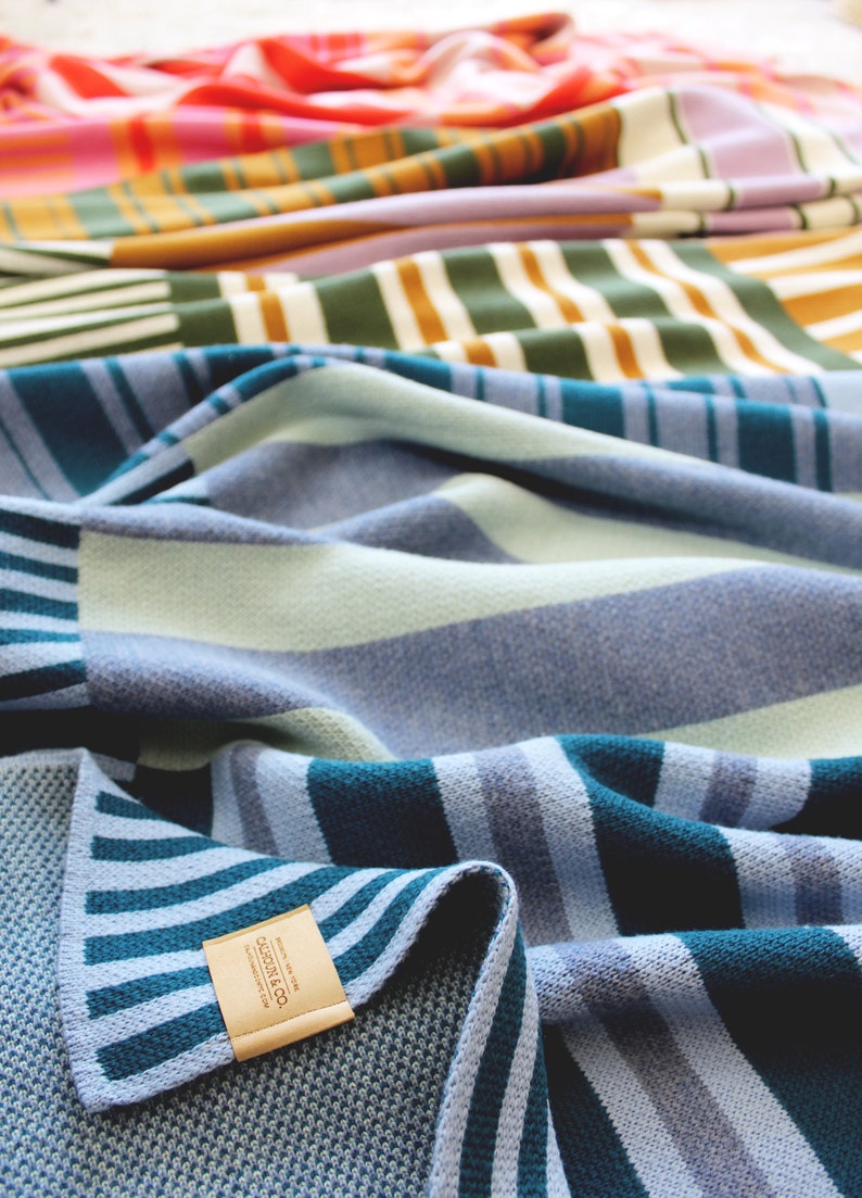 Pink and Red Stripes Patchwork Mix and Match Merino Wool - Etsy