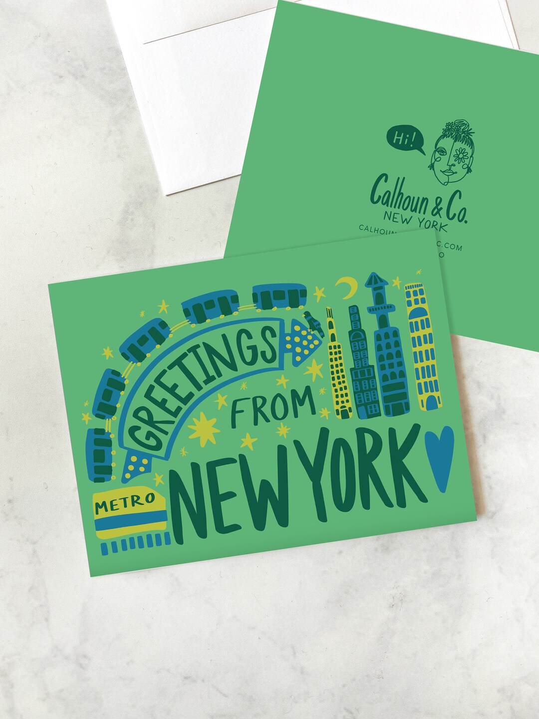 Greetings From New York Greeting Card New York City Greeting Card T Holiday Greeting Card