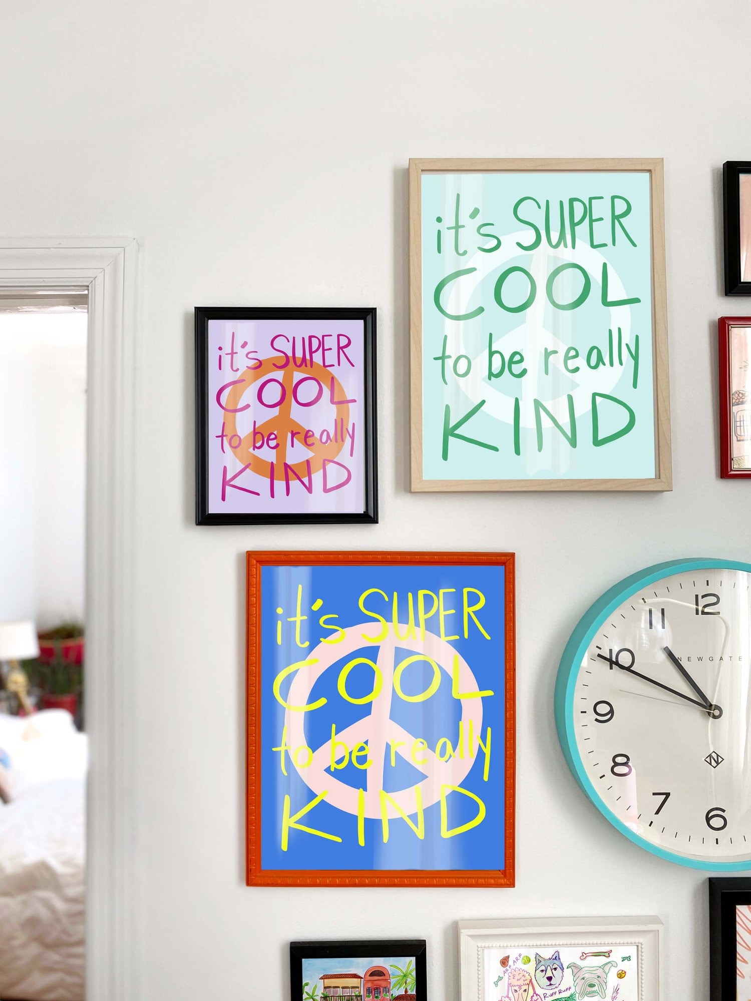 It's Super Cool to Be Really Kind Fine Art Print - Positive Message Art ...