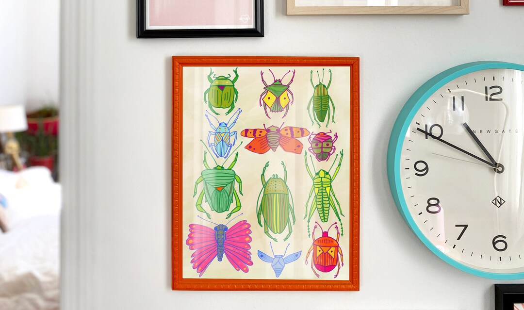 Insect Inspired Art Print Digital Download - Printable Artwork ...
