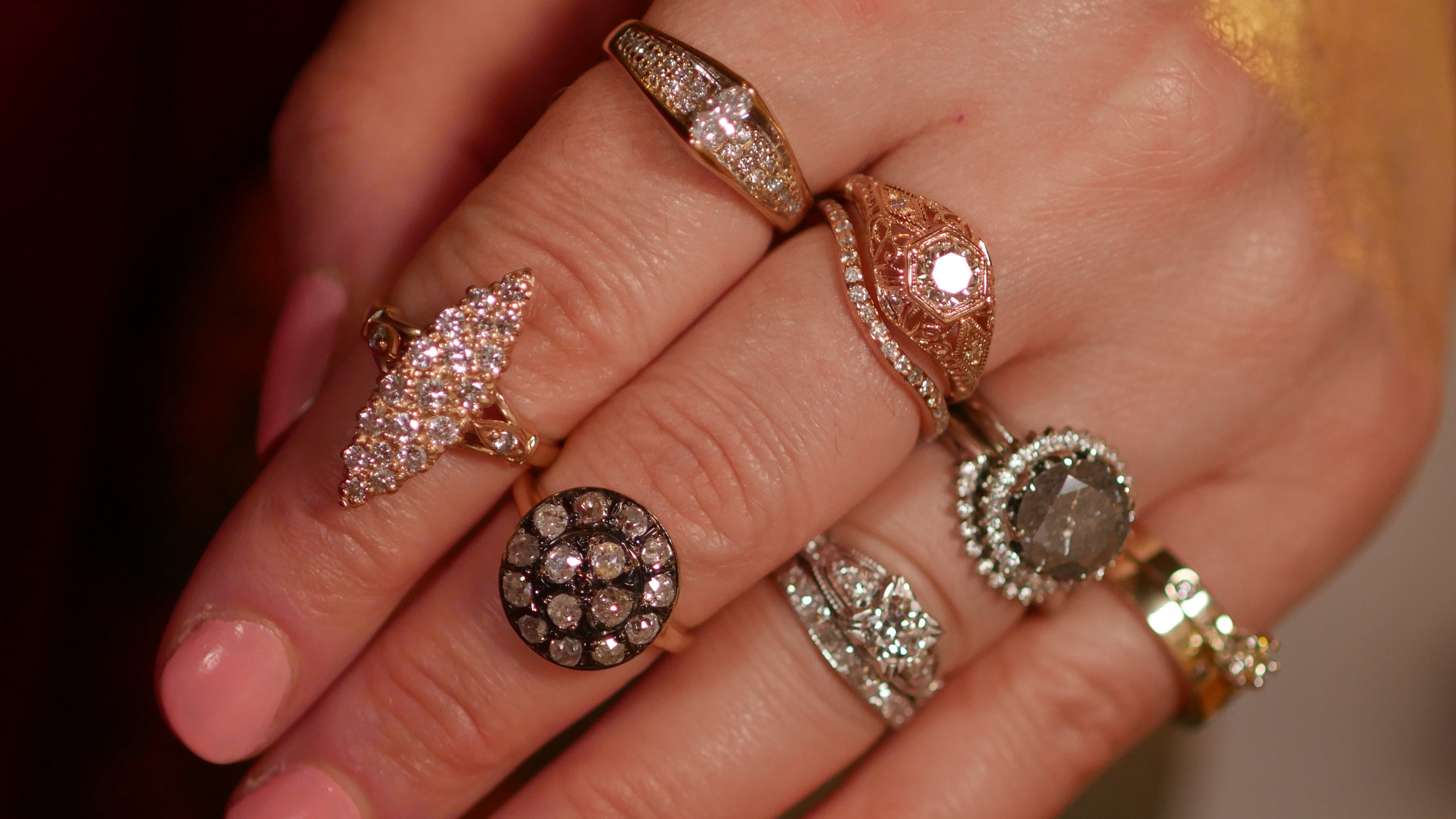 14k Gold 1980s Marquise Tension Mount Spectacular Engagement | Etsy