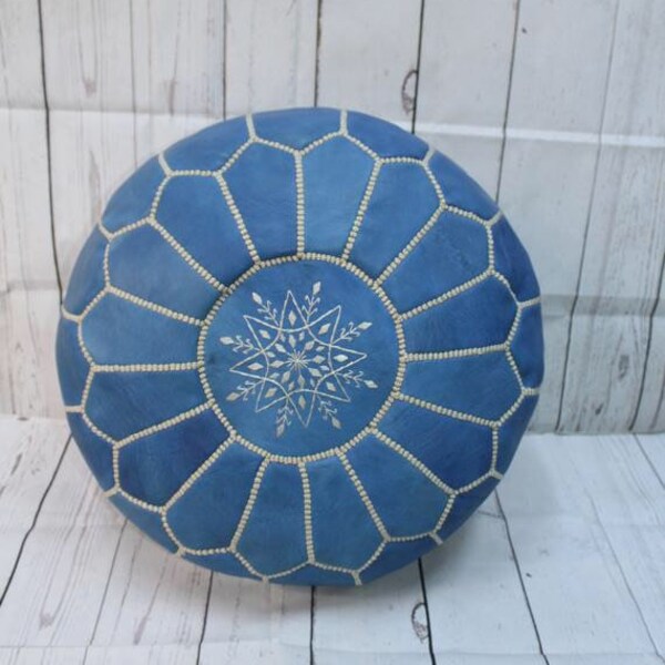 Blue Pouf - Etsy