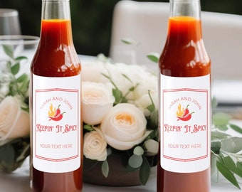 Set of 24 Hot Sauce Labels Bottle Labels Custom Labels Stickers ...