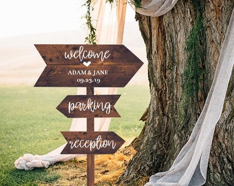 Arrow Wedding Signs - Etsy