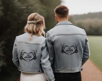 Iron on Jacket Decal Permanent Vinyl Decals for Denim or Leather Bride ...
