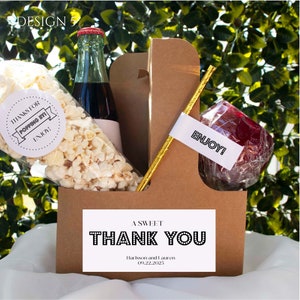 Snack Wedding Favor Drink and Snack Carrier | Bottle Carrier Box With ...