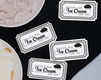 Food Truck Tickets Wedding Personalised 50 Kraft Card Coupons Wedding ...