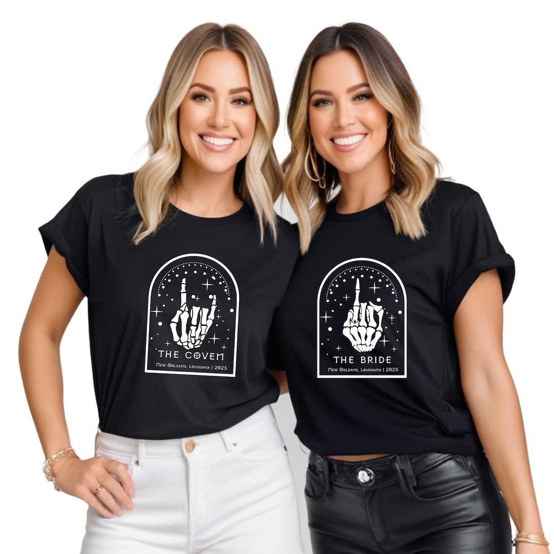 The Bride and the Coven Shirts | Custom Bachelorette Party T-shirts ...