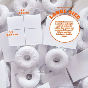 Set of 50 Personalized Wedding Mint Labels | Mint Favours | Custom ...