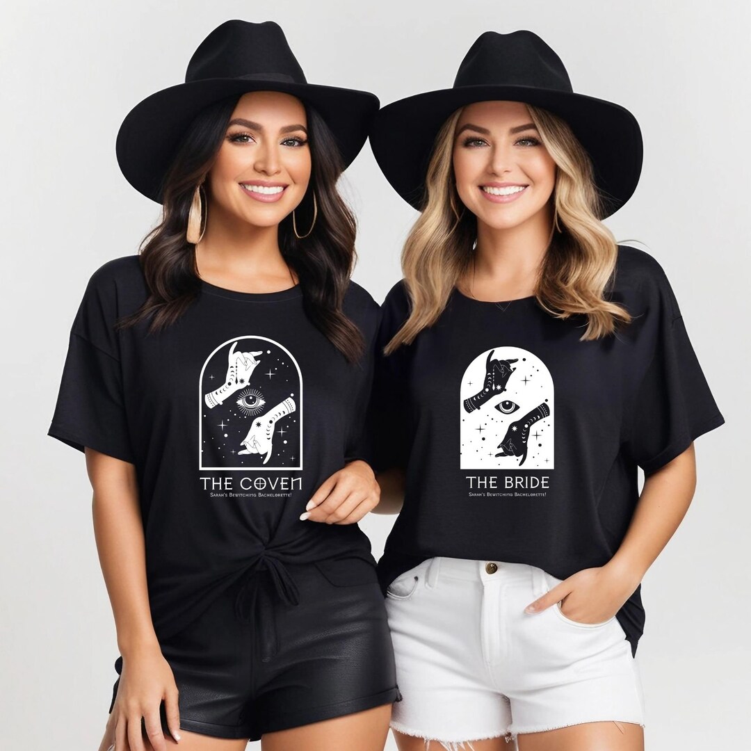 The Bride and the Coven Shirts | Custom Bachelorette Party T-shirts ...