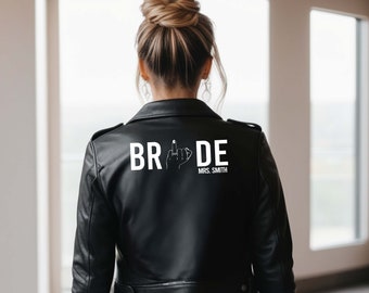 Iron on Jacket Decal Permanent Vinyl Decals for Denim or Leather Bride ...