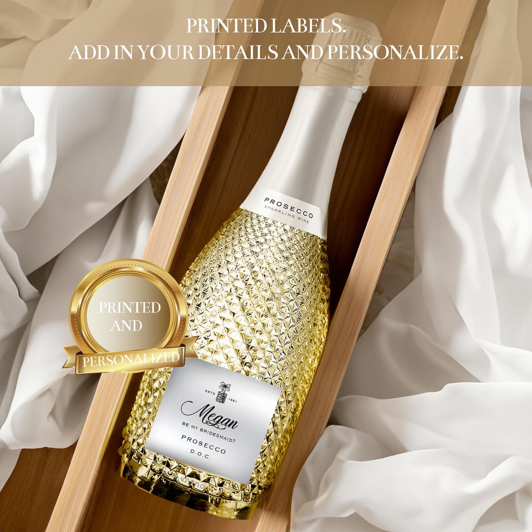 PRINTED Custom Prosecco/ Champagne Label | Personalized Gift ...