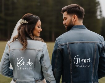 Iron on Jacket Decal Permanent Vinyl Decals for Denim or Leather Bride ...