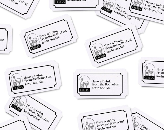 Wedding Drink Punch Tickets Redeem for a Drink Party Bar Tickets Paper ...