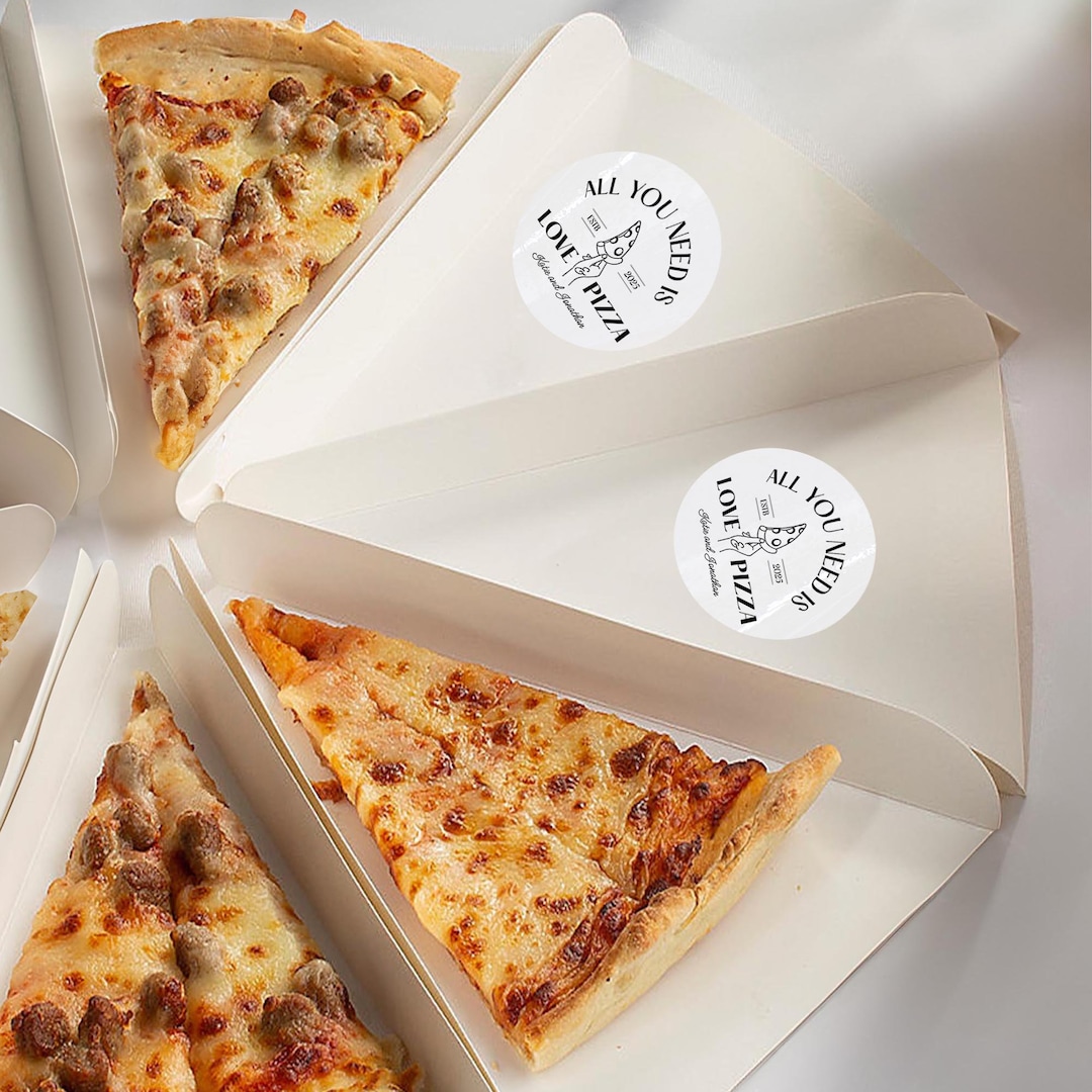 Set of 20 Personalized Event and Wedding Pizza Trays | Midnight Snack ...