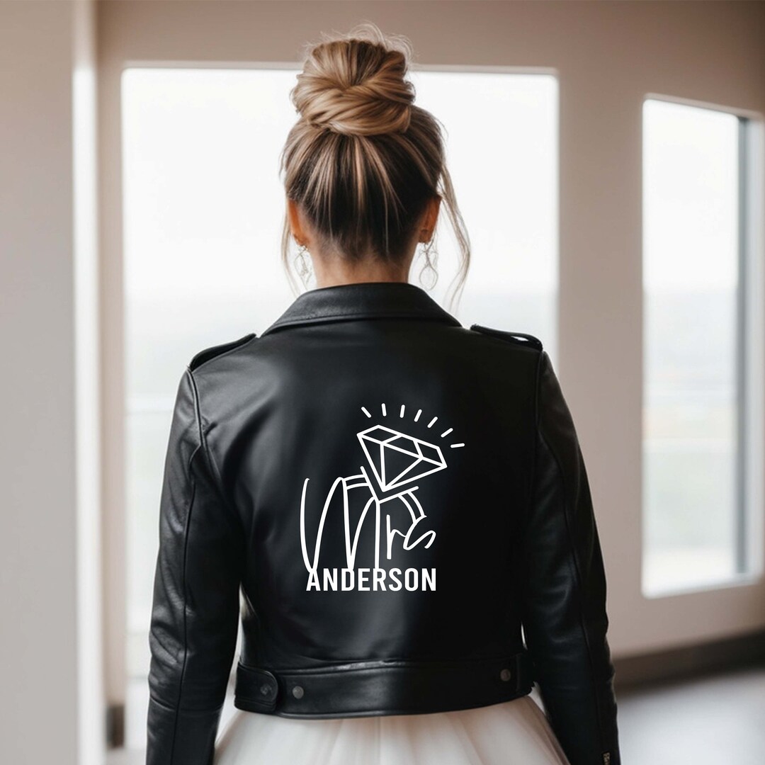 Iron on Jacket Decal | Permanent Vinyl Decals for Denim or Leather ...