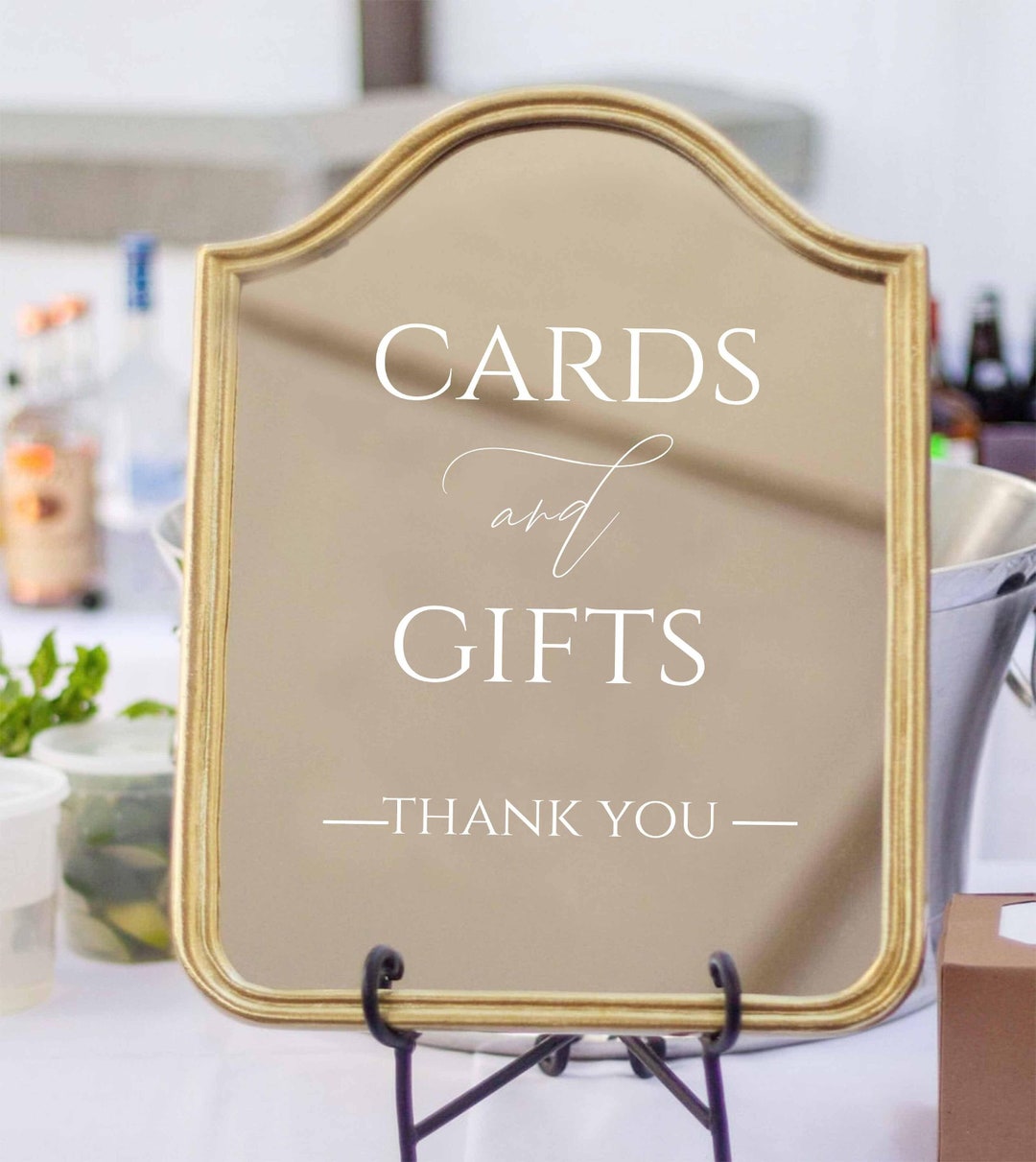 Cards and Gifts - Thank You Sign Decal | Wedding Sign | Decals for Sign ...