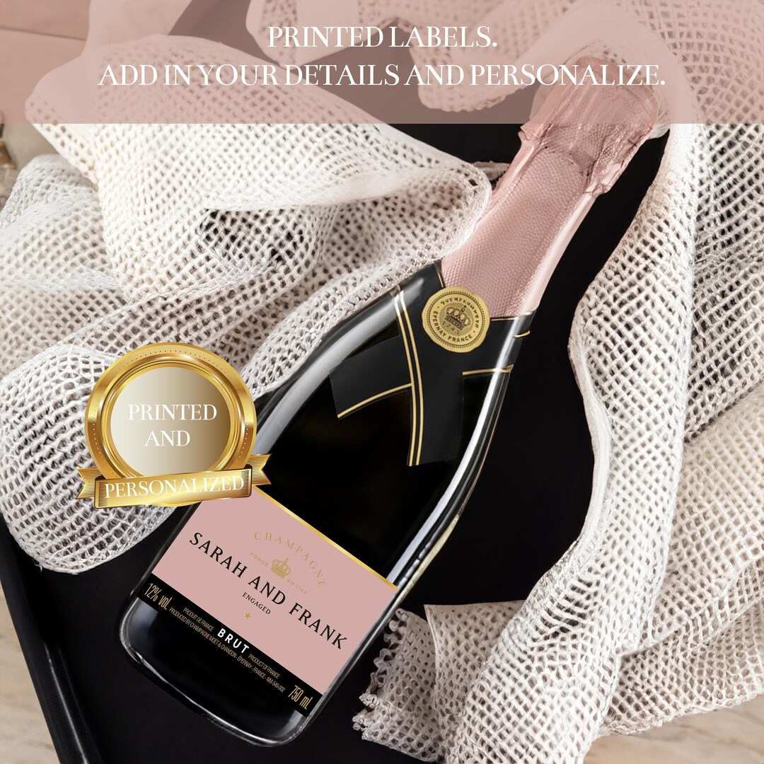 PRINTED Custom Prosecco/ Champagne Label | Personalized Gift ...