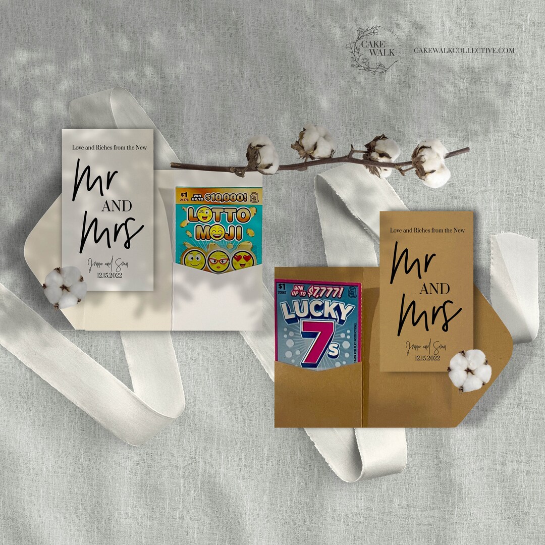 Sold in Sets of 10, Love and Riches From the New Mr and Mrs Wedding ...