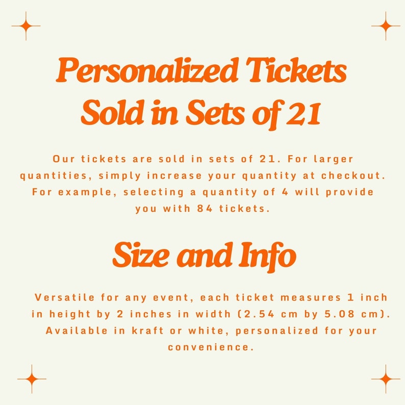 Set of 21 Have an Ice Cream on Us | Desert Tickets | Wedding Dessert ...