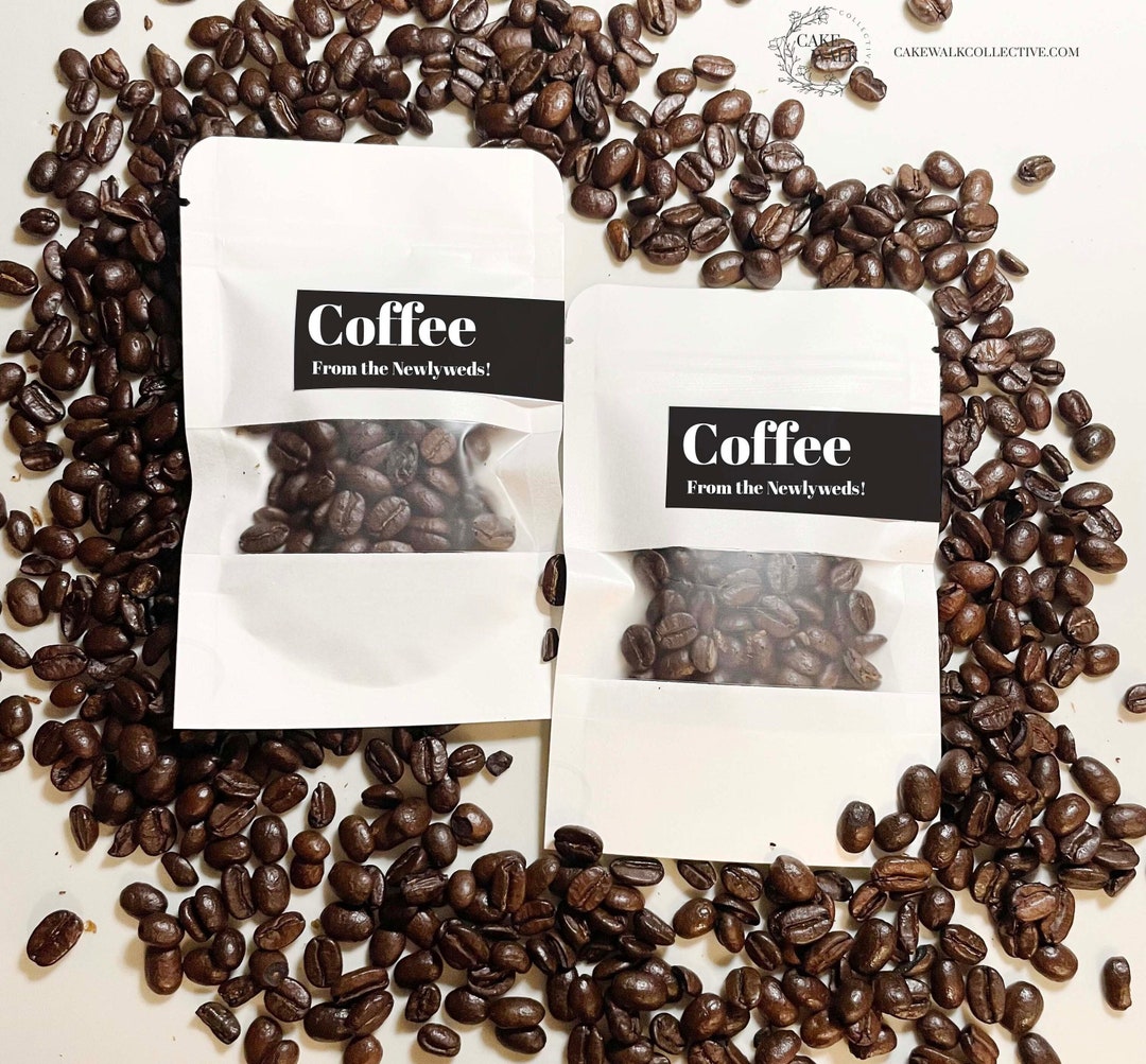 Set of 12 Coffee Labels | Personalized Stickers for Coffee Bags ...