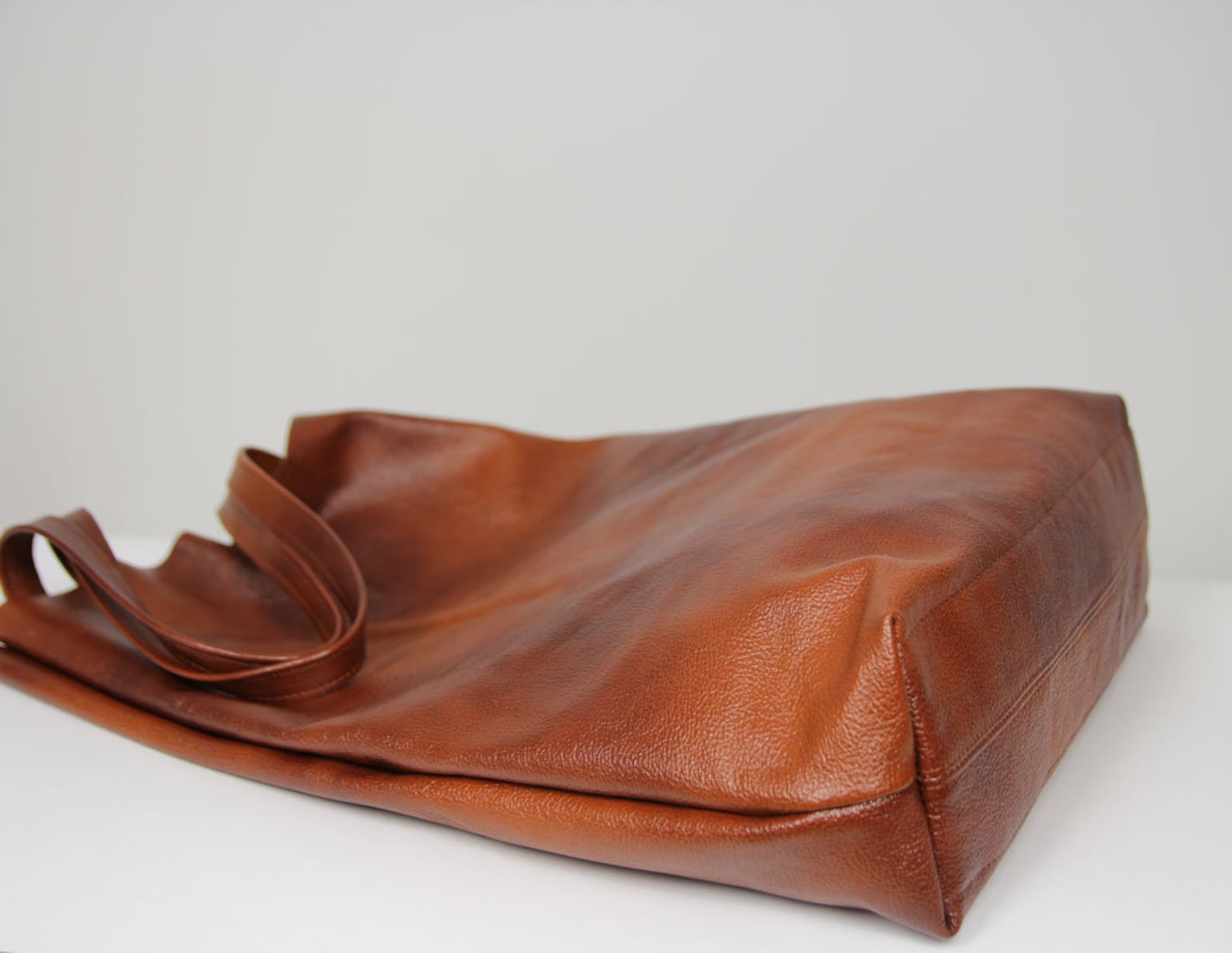 Leather tote large leather tote shoulder leather bag | Etsy