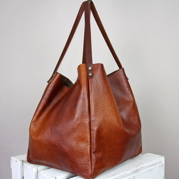 Unlined Leather Bag - Etsy