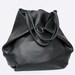 New Extra Large Work Tote Bag, Leather Black Shopper Bag, Everyday ...