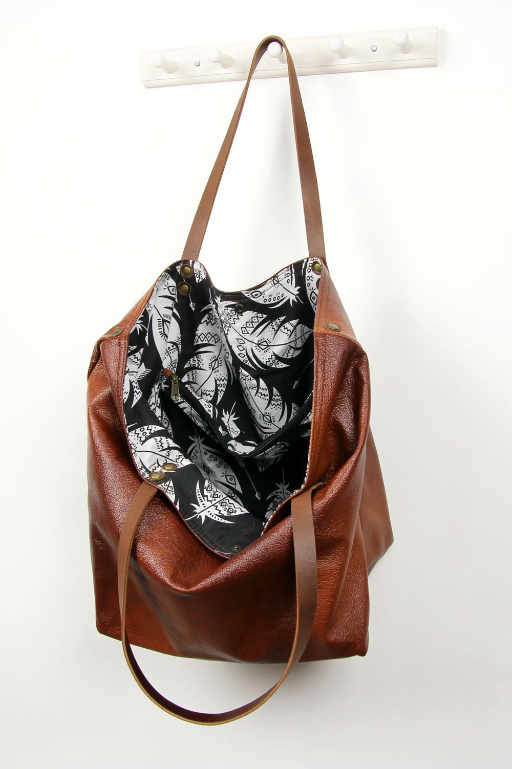 Limited Edition Leather Shopping Bag Everyday Shopper Bag | Etsy