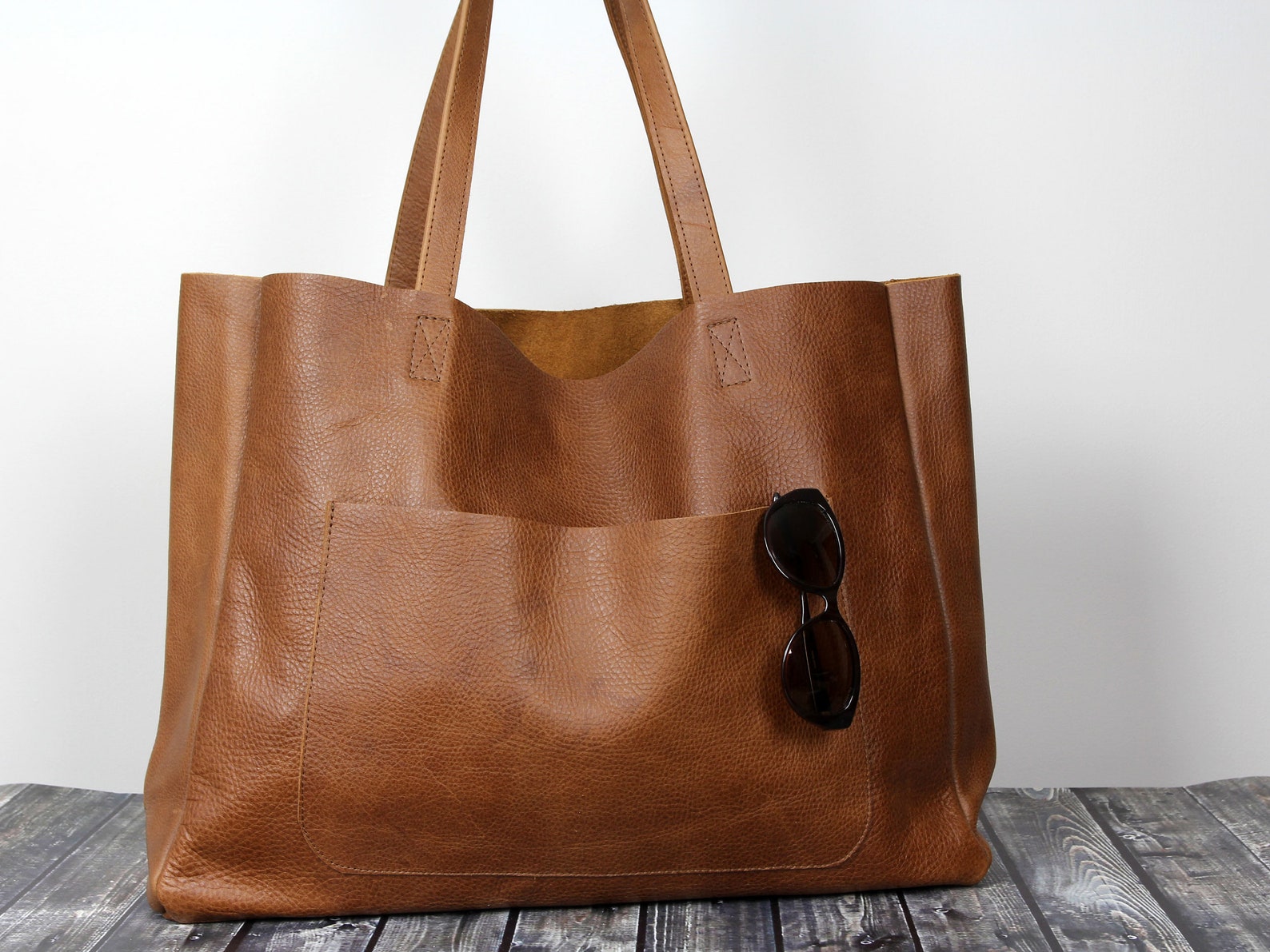 Very Large and Soft Tote Style Purse Leather Tote Summer Bag Oversized ...