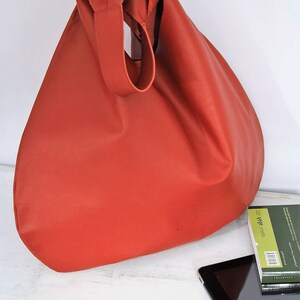 Red LEATHER HOBO Bag, Big Hobo Bag, Large Hobo Bag, Boho Bags, Boho Bag ...