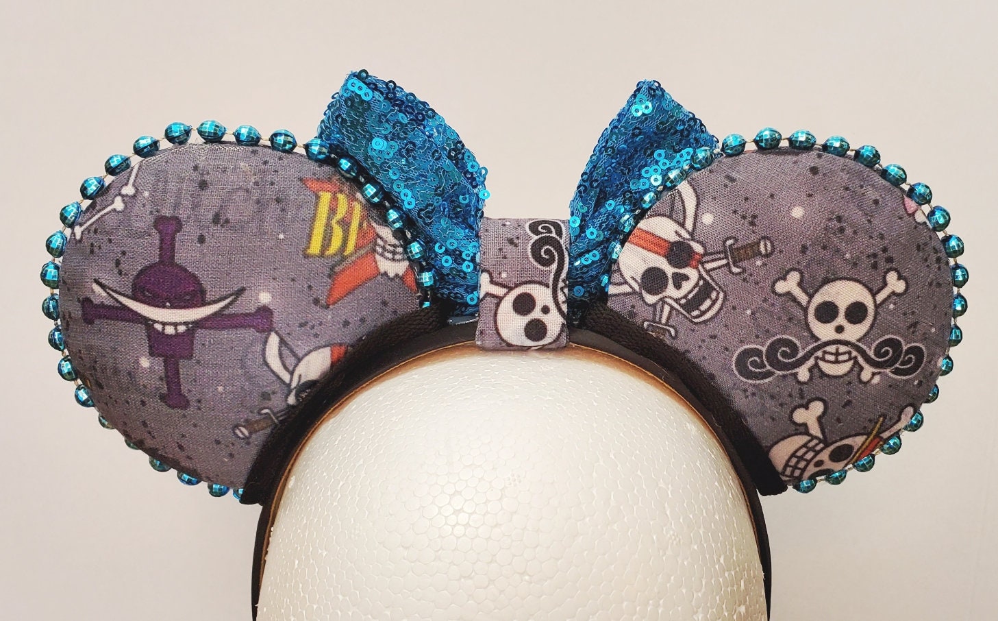 One Piece Anime Mouse Ears Disney Gift for Her Mickey Ears Disney Ears ...