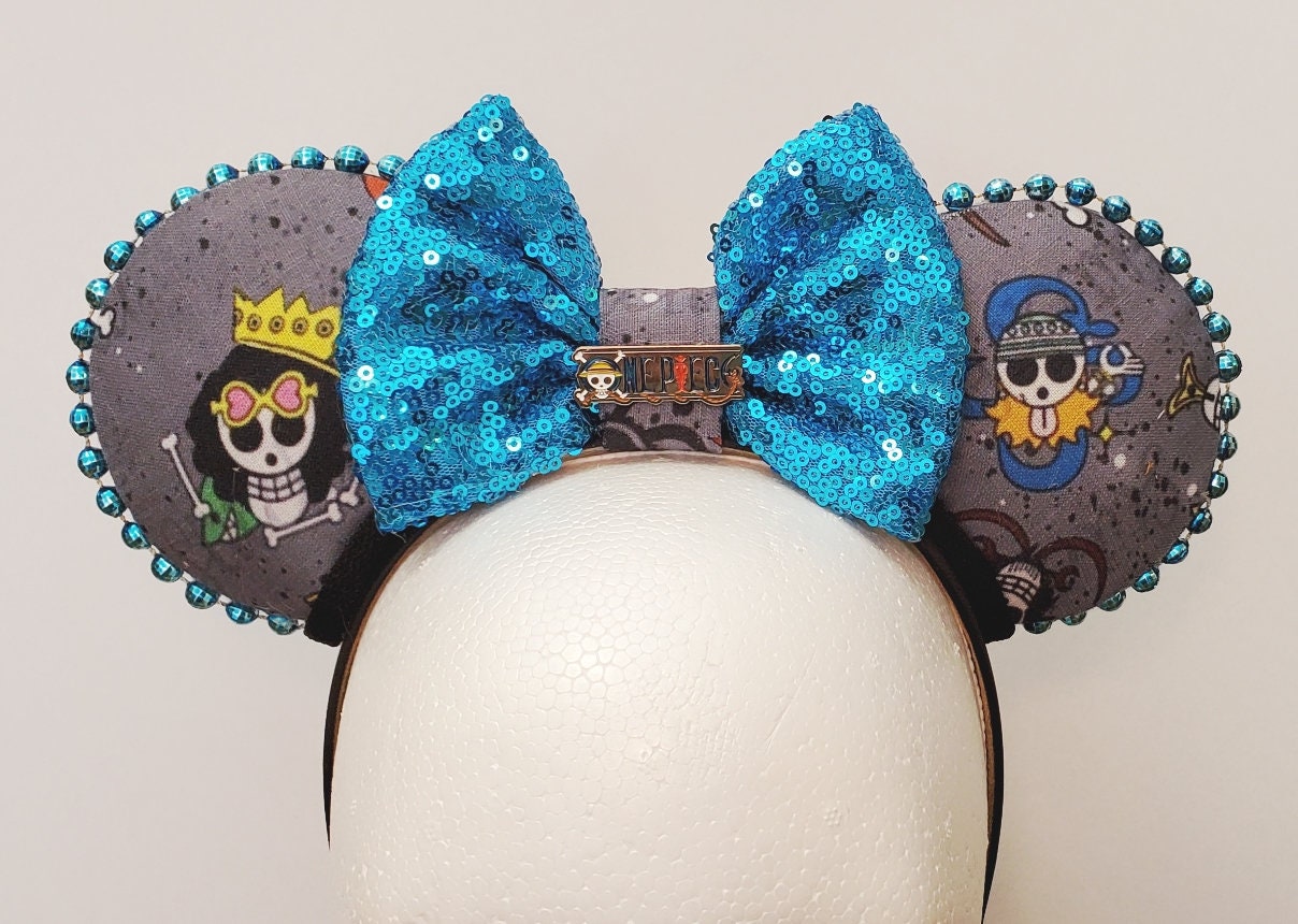 One Piece Anime Mouse Ears Disney Gift for Her Mickey Ears Disney Ears ...