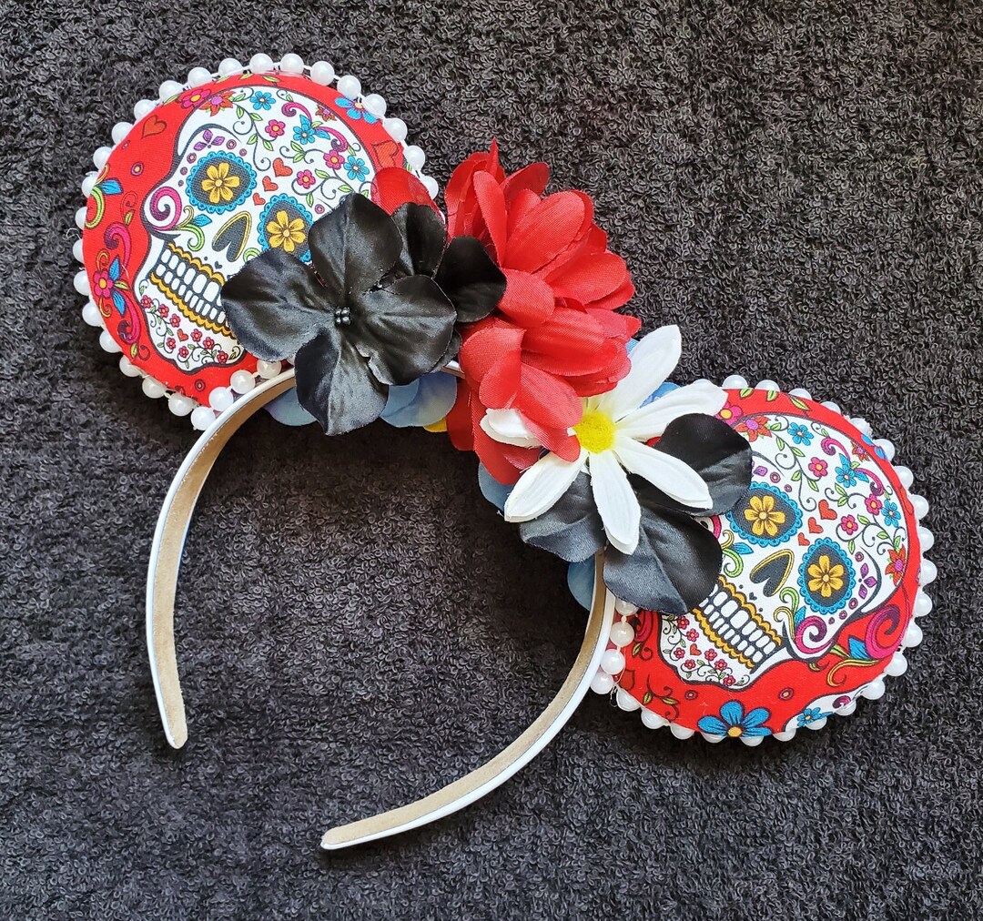 Sugar Skulls Ears COCO Mouse Ears Dia De Los Muertos Mouse Ears Day of ...