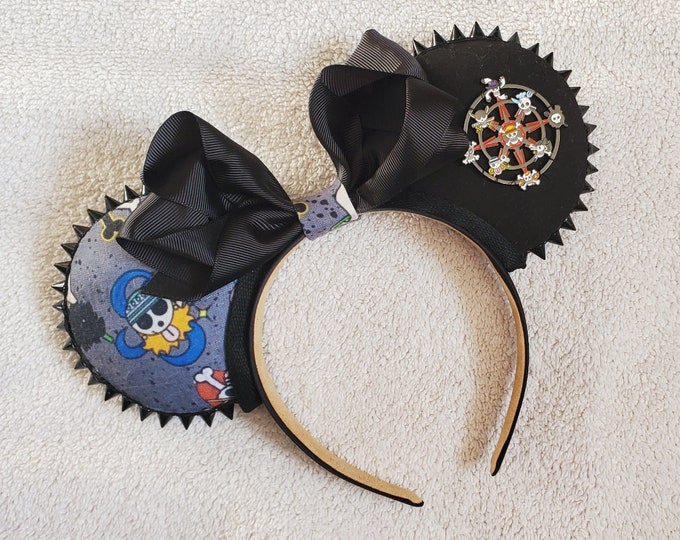 One Piece Anime Mouse Ears Disney Gift for Her Mickey Ears Disney Ears ...